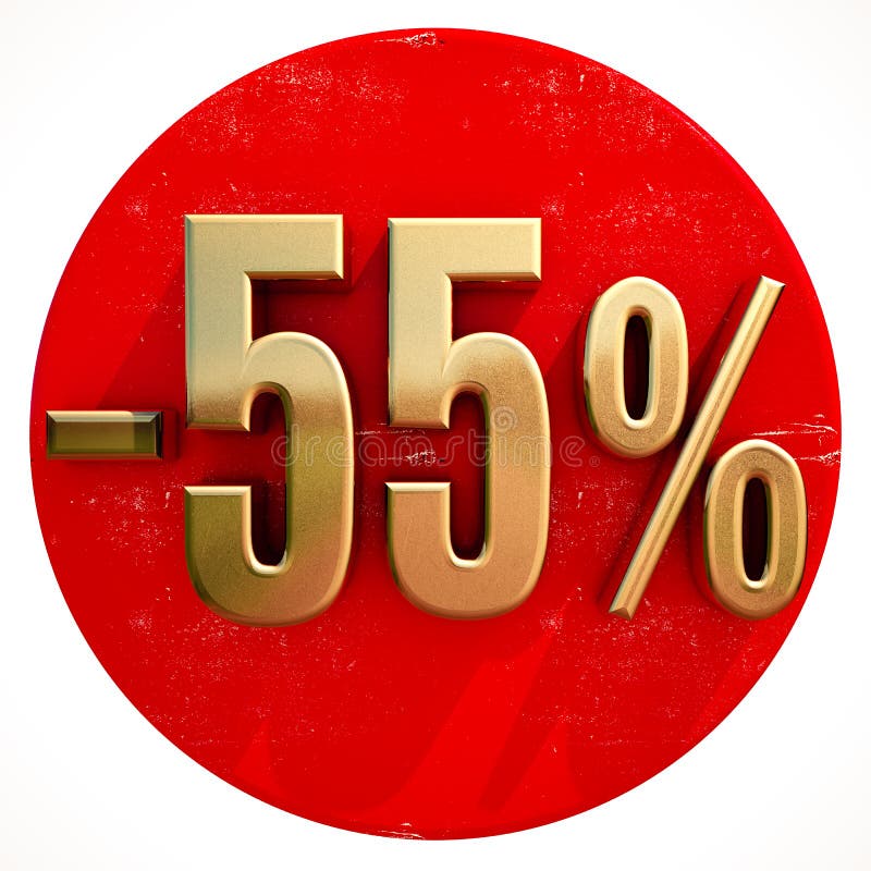 10 procentu znak ilustracji. Ilustracja złożonej z zmniejsza - 91655508