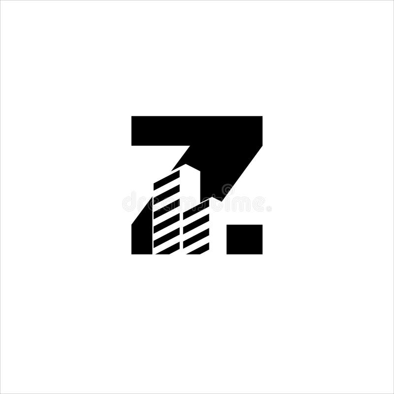 Z Initial Building Logo Design Vector Symbol Graphic Stock Vector ...