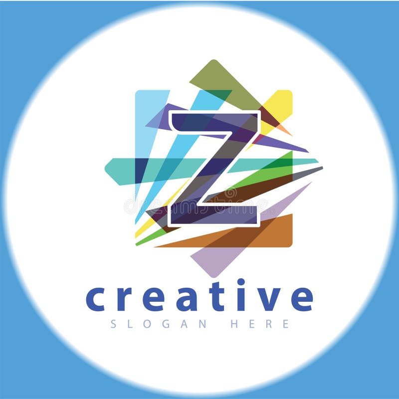 Z Letter Abstract Square Color Logo Icon Vector Template Stock Vector ...
