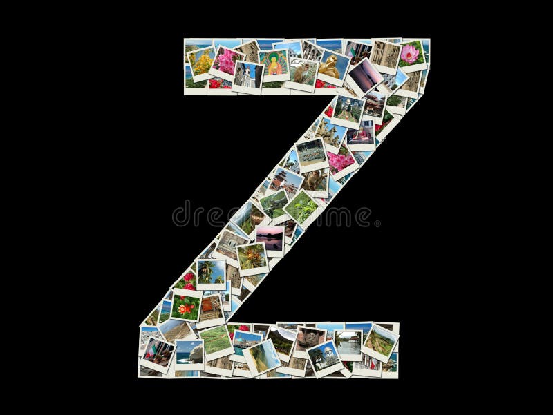 Z Letter - Collage of Travel Photos Stock Photo - Image of church ...