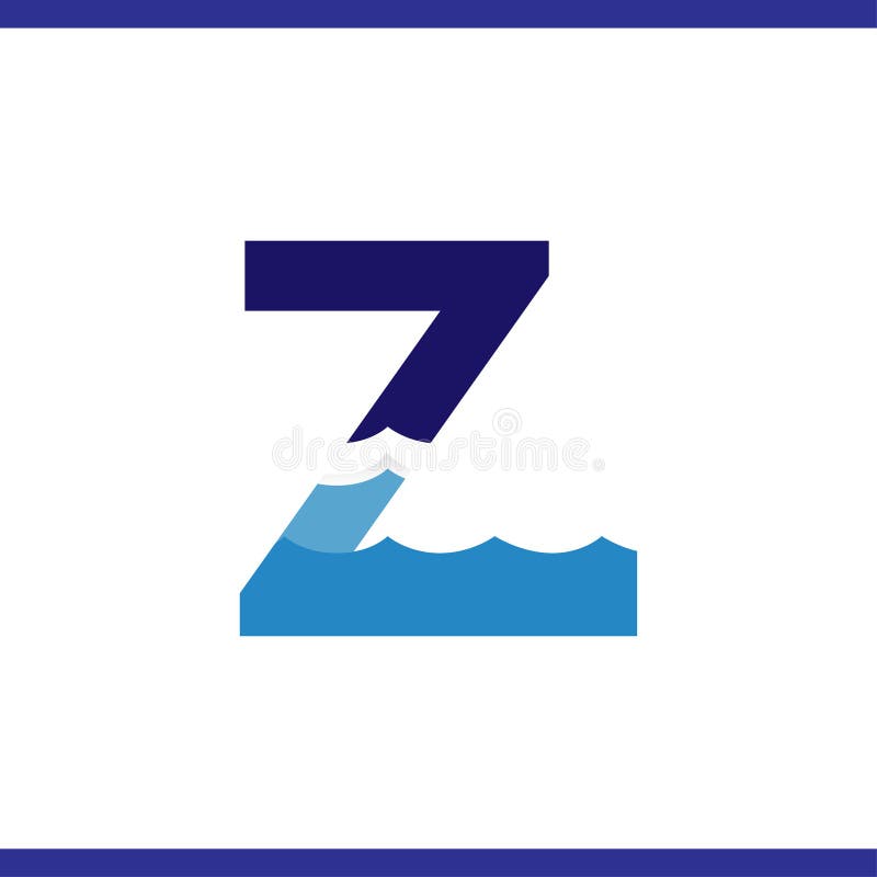 Z Letter Wave Logo Template Stock Illustrations – 199 Z Letter Wave ...