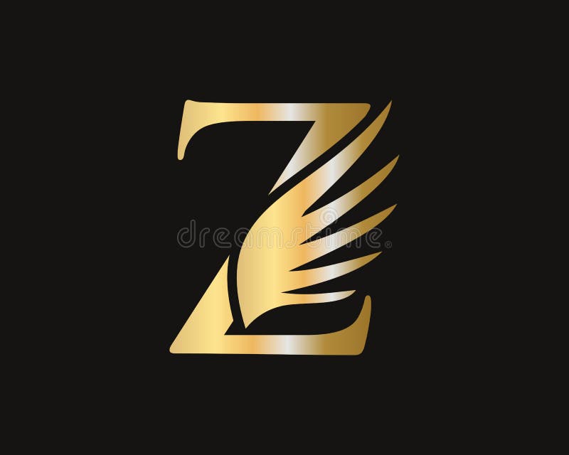 Z Letter Transportation Logo Design. Initial Flying Wing Z Letter Logo ...