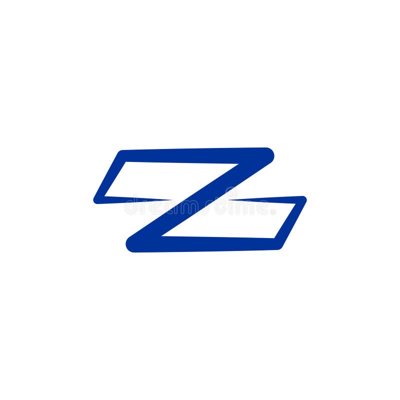 Z Logo Letter Blue Icon Logo Symbol Stock Vector - Illustration of ...
