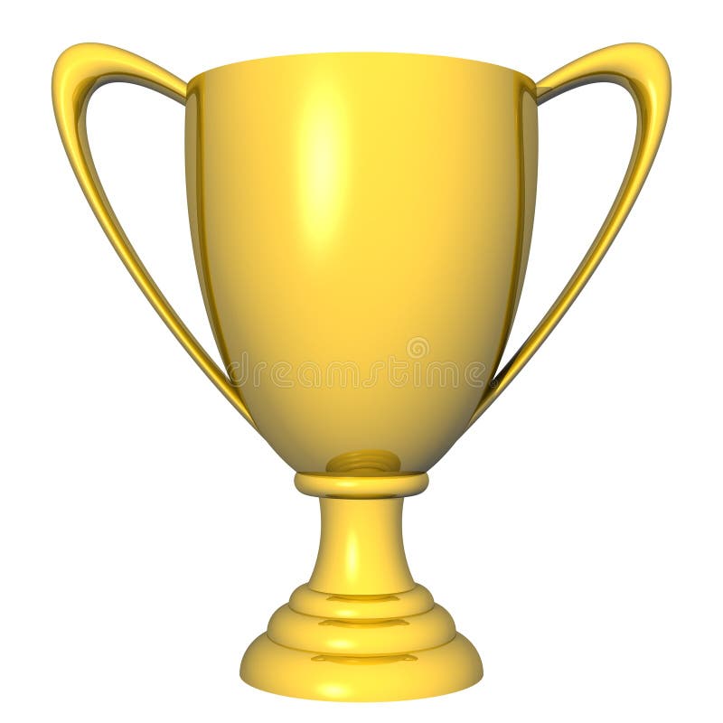Złoty puchar ilustracji. Ilustracja złożonej z ceremonia - 4124869