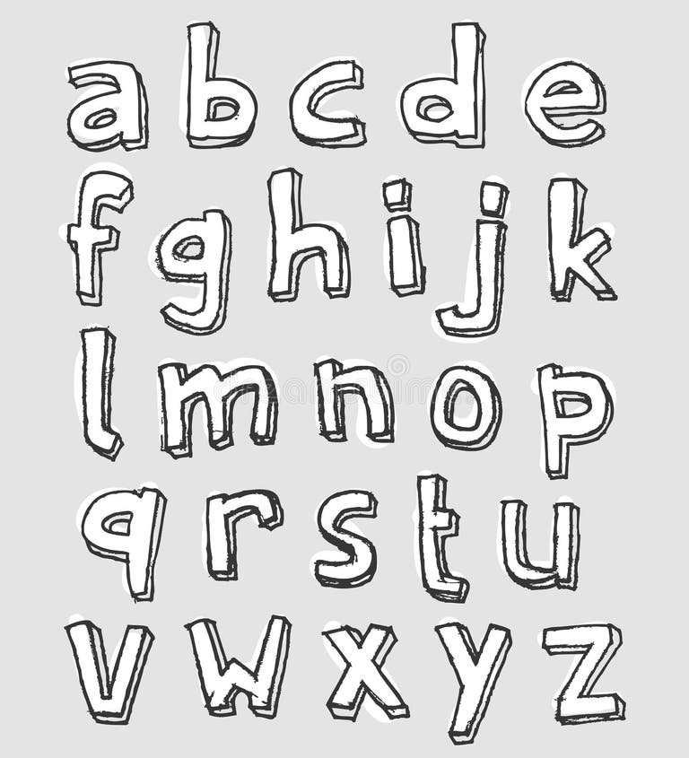 Complete Alphabet Letters Stock Illustrations – 1,552 Complete Alphabet ...