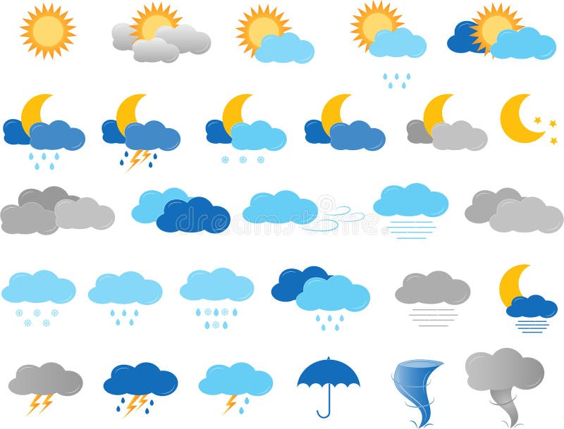 Weather Forecast Logos Stock Illustrations – 120 Weather Forecast Logos ...
