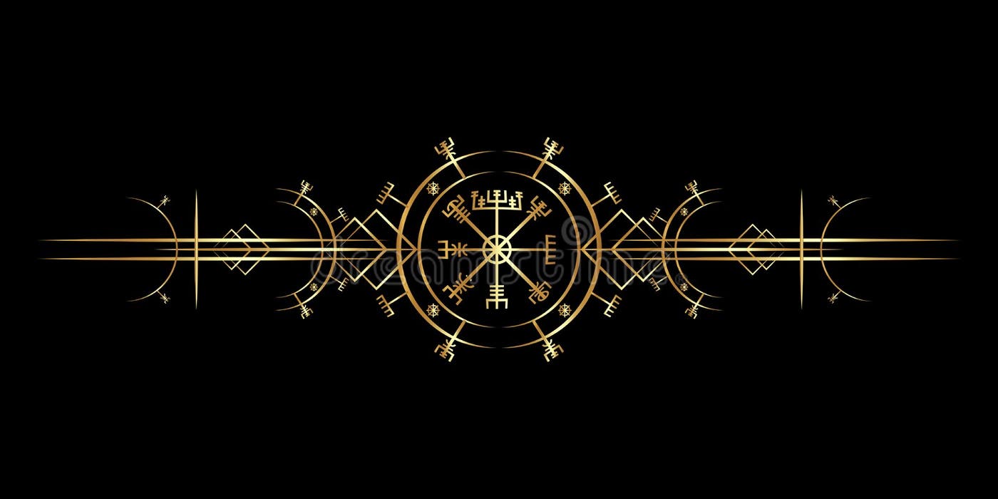 Magic Compass Vikings Stock Illustrations – 106 Magic Compass Vikings ...