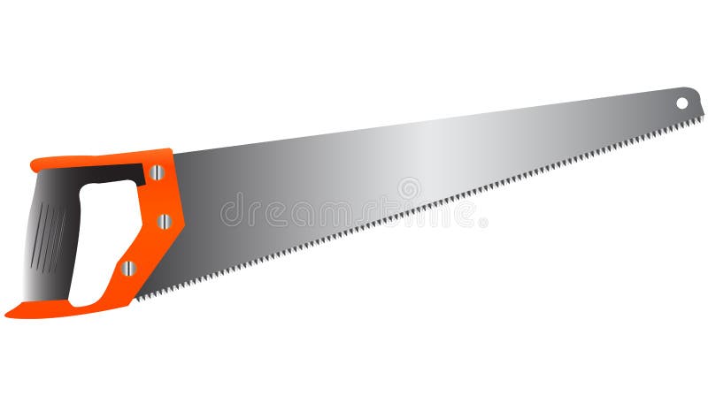 Zaag vector illustratie. Illustration of werk, reparatie - 14787755