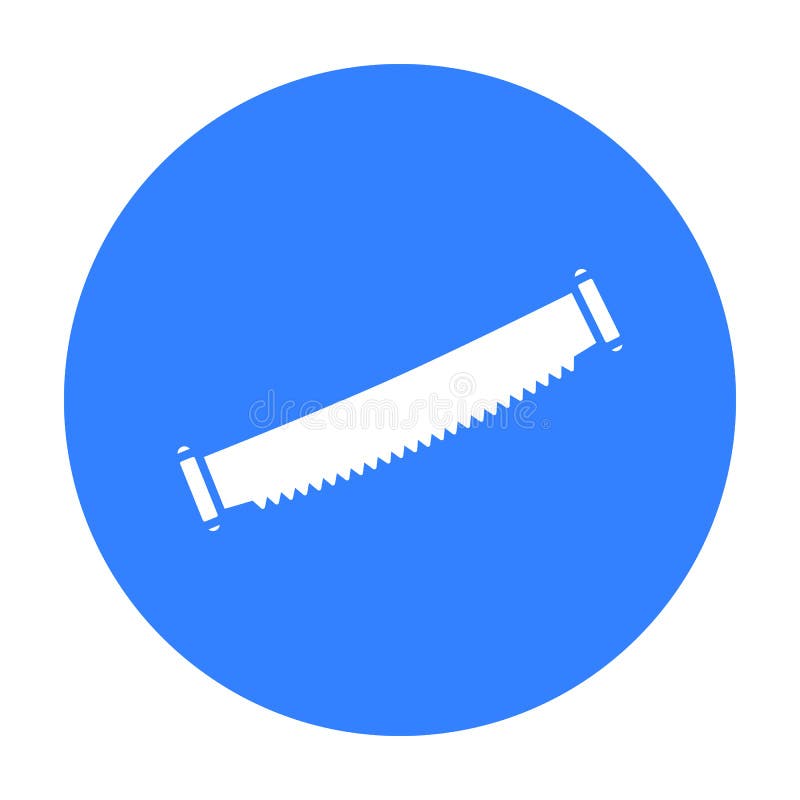 Zaag Vectorpictogram in Zwarte Stijl Voor Web Vector Illustratie ...