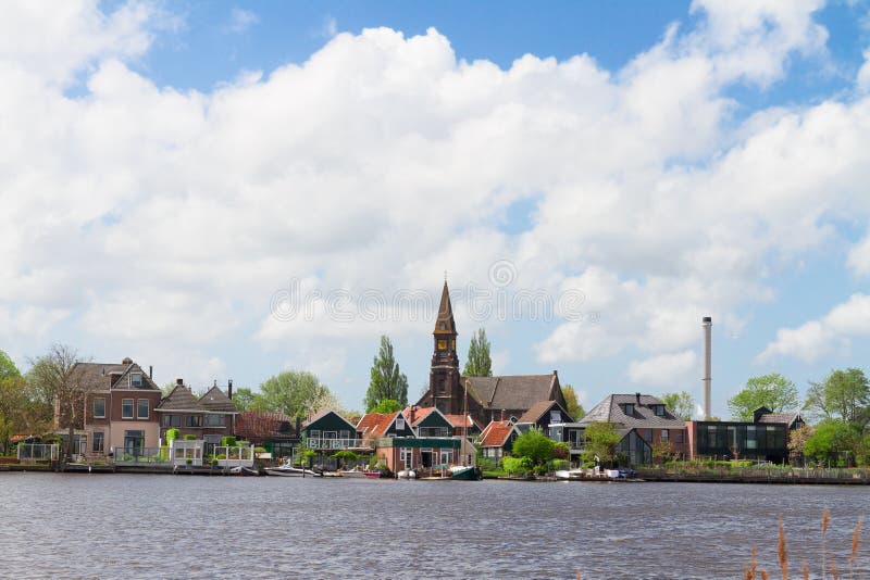 Old Town of Zaandijk, Netherlands Stock Image - Image of countryside ...