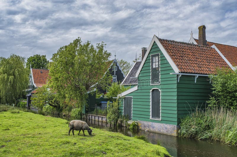 In the Zaanse Schans Open-air Museum Editorial Stock Photo - Image of ...