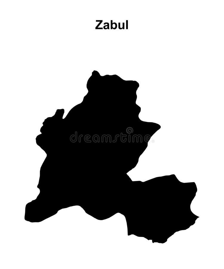 Zabul, Afghanistan. Low-res Satellite Stock Vector - Illustration of ...