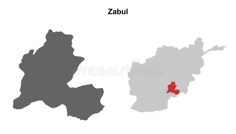 Zabul, Afghanistan. Low-res Satellite Stock Vector - Illustration of ...