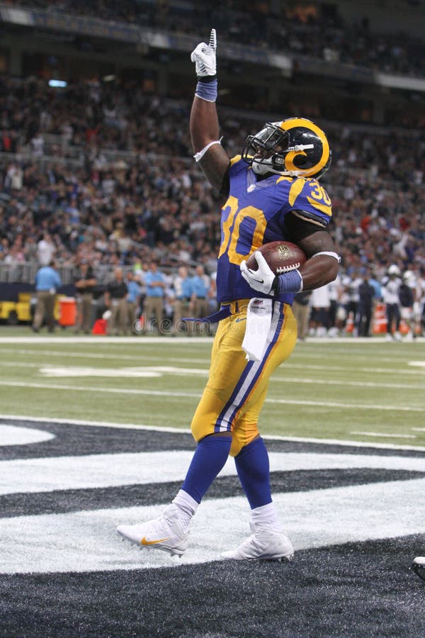 Zac Stacy editorial stock photo. Image of rams, running - 178271193