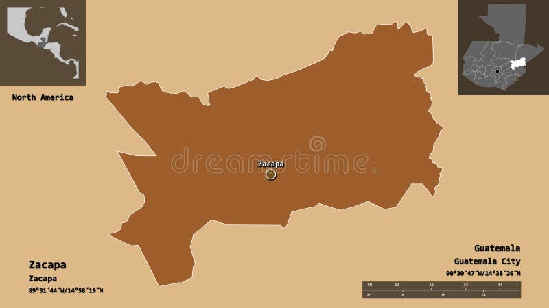 Zacapa Department Republic of Guatemala, Departments of Guatemala Map ...