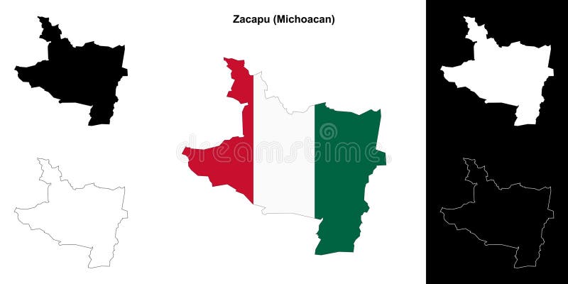 Zacapu Outline Map Stock Illustrations – 1 Zacapu Outline Map Stock ...
