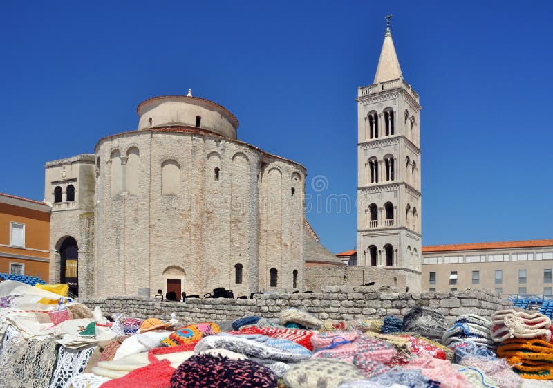 Zadar church stock image. Image of landmark, cathedral - 16182203
