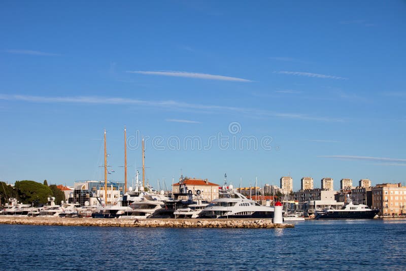 Zadar Harbor stock photo. Image of marina, adriatic, coast - 17083250