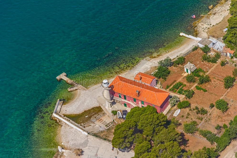 Zadar lighthouse stock photo. Image of sign, water, mark - 28052078