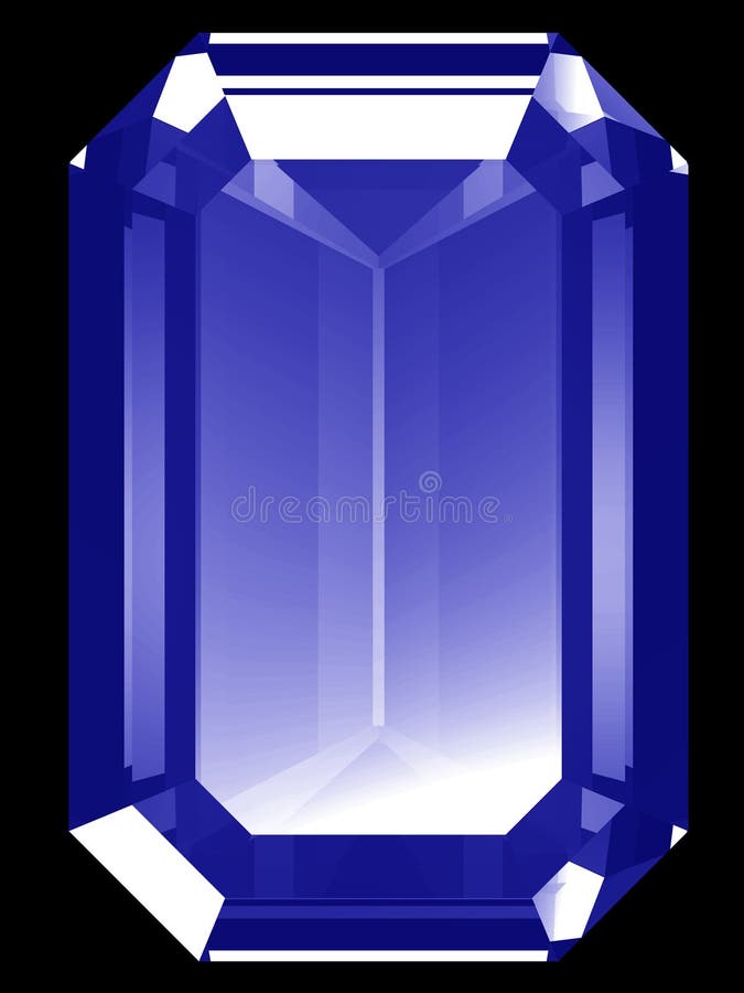 Zafiro 3d stock de ilustración. Ilustración de negro, rinda - 4197627