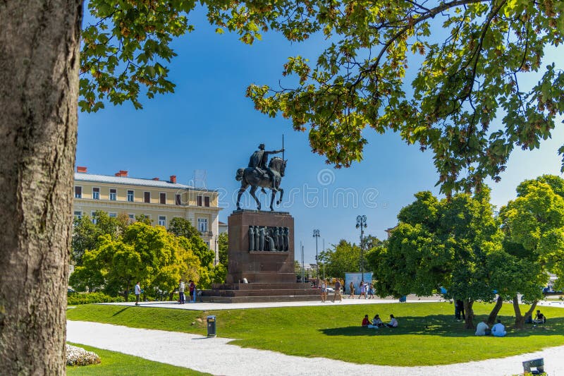 Zagreb. Croatia. the Monument of King Tomislav, Zagreb, Croatia ...