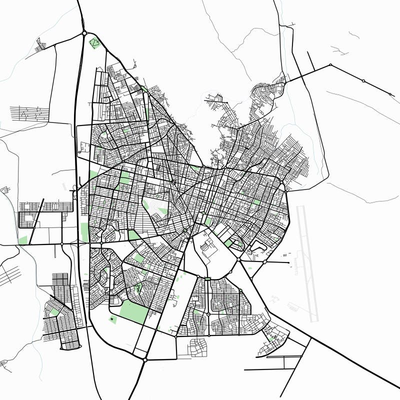 The Zahedan map. stock illustration. Illustration of drawing - 307105358