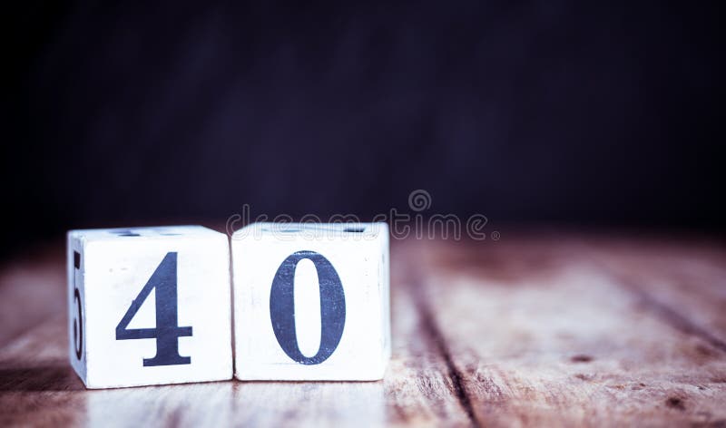 Zahl 40, 40, 4 Und Null - Datum, Jahrestag, Geburtstag Stockfoto - Bild ...