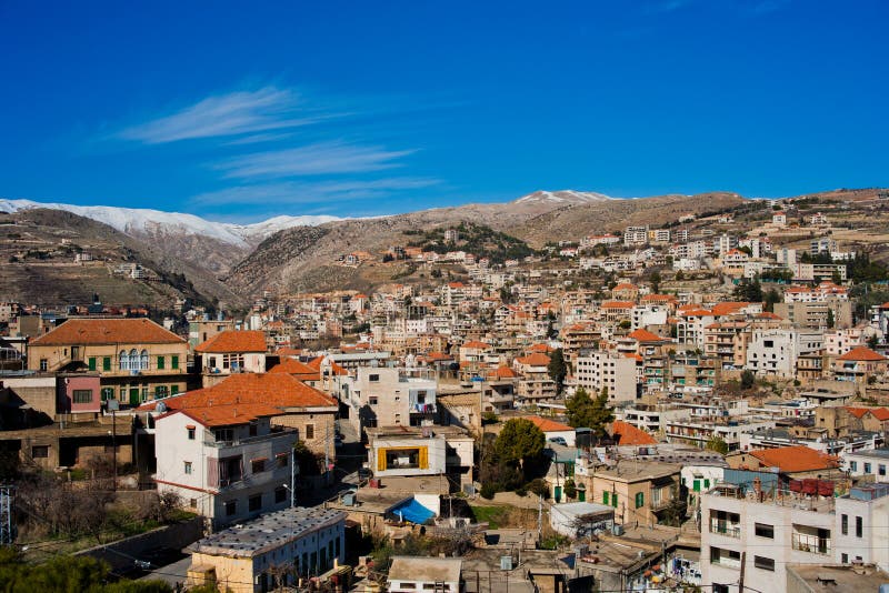 Zahle, Bekaa Valley, Lebanon. Stock Photo - Image of lebanese, winter ...
