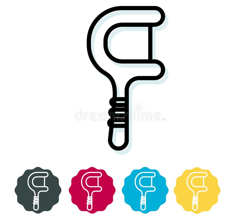 Zahnhygiene - Floss-Symbol stock abbildung. Illustration von wegwerfbar ...