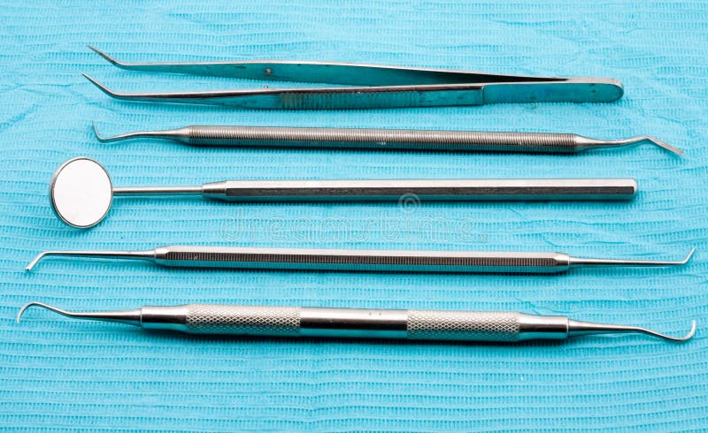 Zahnmedizinische Instrumente Stockbild - Bild von einstellen ...