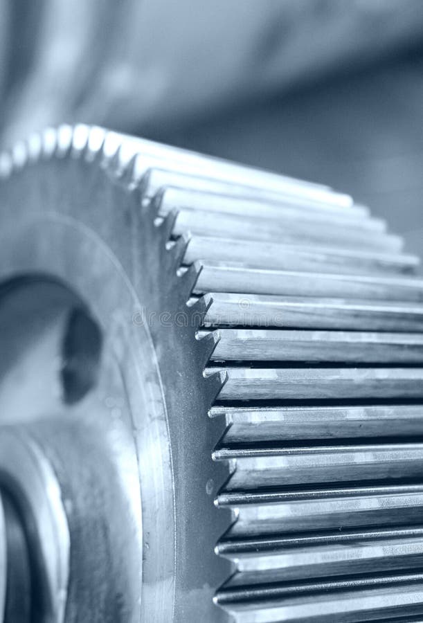 Zahnrad Eines Großen Getriebes B2 Stockfoto - Bild von mechaniker, auto ...