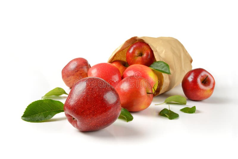 De Appelen Van De Krab in Een Zak Van Het Pakpapier Stock Foto - Image ...