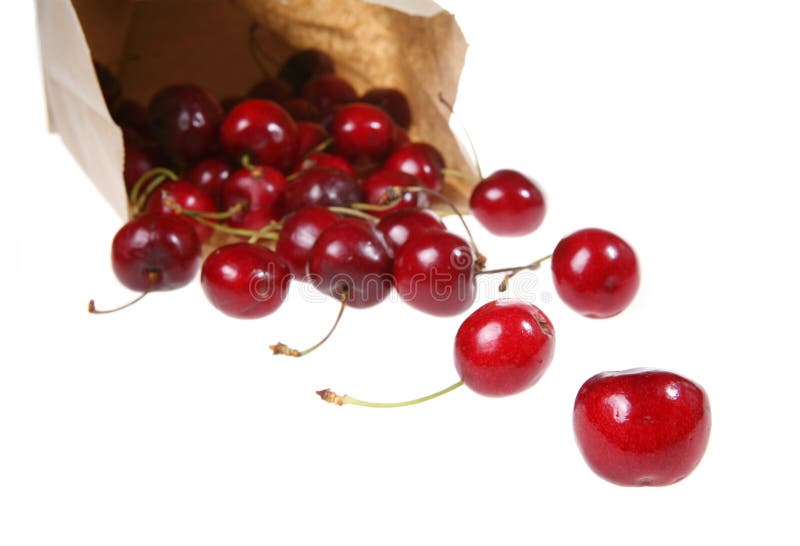 Kersen op de boerenmarkt stock foto. Image of vitamine - 929530