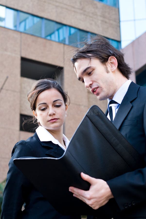 Zaken stock afbeelding. Image of zakenvrouw, zakenman - 5890583