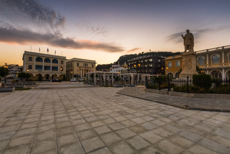 Solomos Square Zante Town Zakynthos Island Stock Photos - Free ...