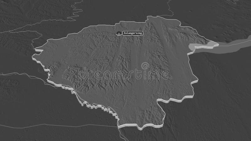 Zala, Hungary - Extruded with Capital. Bilevel Stock Illustration ...