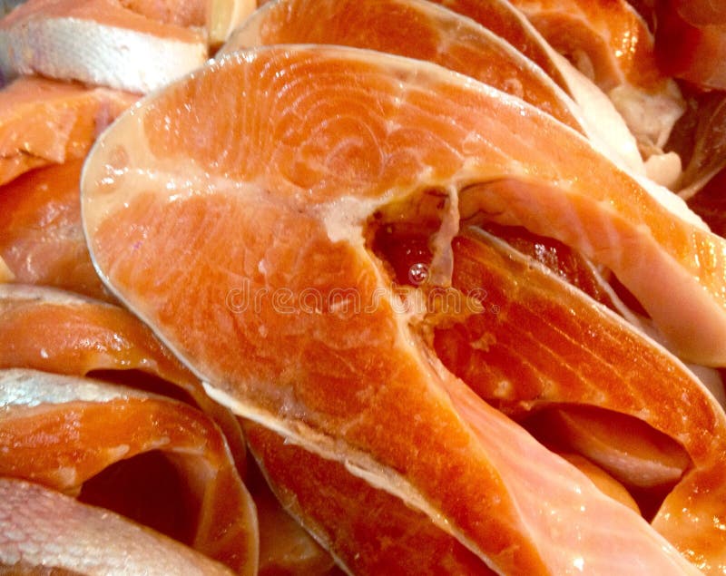 Zalm stock foto. Image of zalm, sinaasappel, gezond, gesneden - 60928946