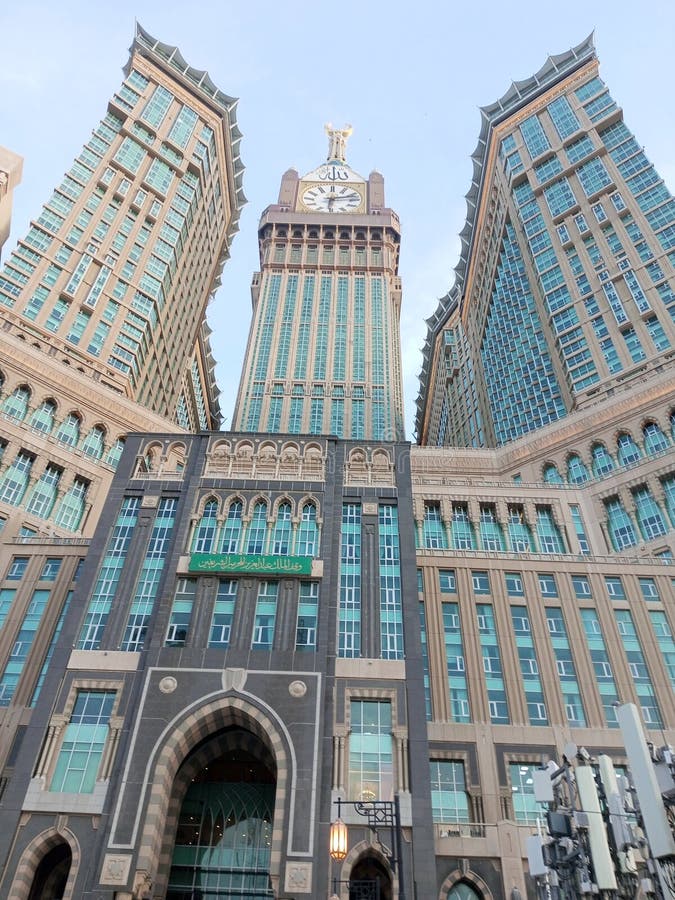 Zam Zam Tower, the Tallest Clock Tower in the Middle East Stock Image ...