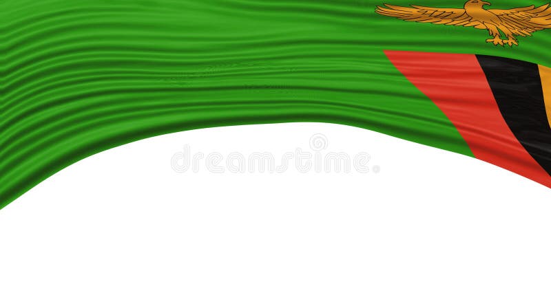 Zambia Flag Wave, National Flag Stock Illustration - Illustration of ...