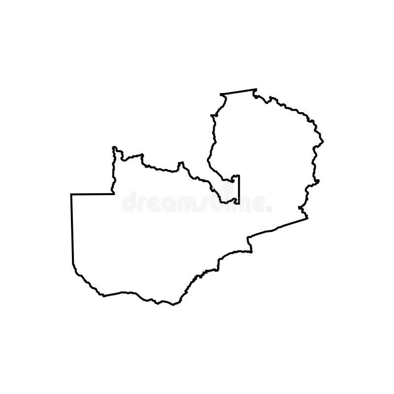 Zambia map icon stock vector. Illustration of african - 329641136
