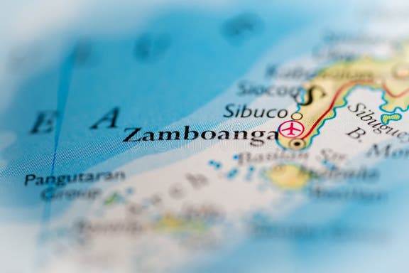 Zamboanga, Philippines Highlighted on a World Map Stock Image - Image ...