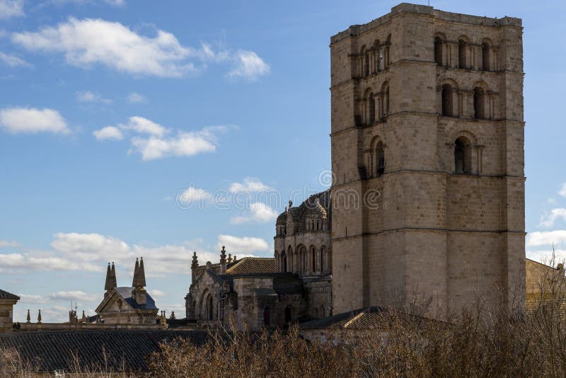 Zamora cathedral stock photo. Image of river, europe - 55967988