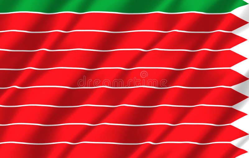 Zamora Realistic Flag Illustration. Stock Illustration - Illustration ...
