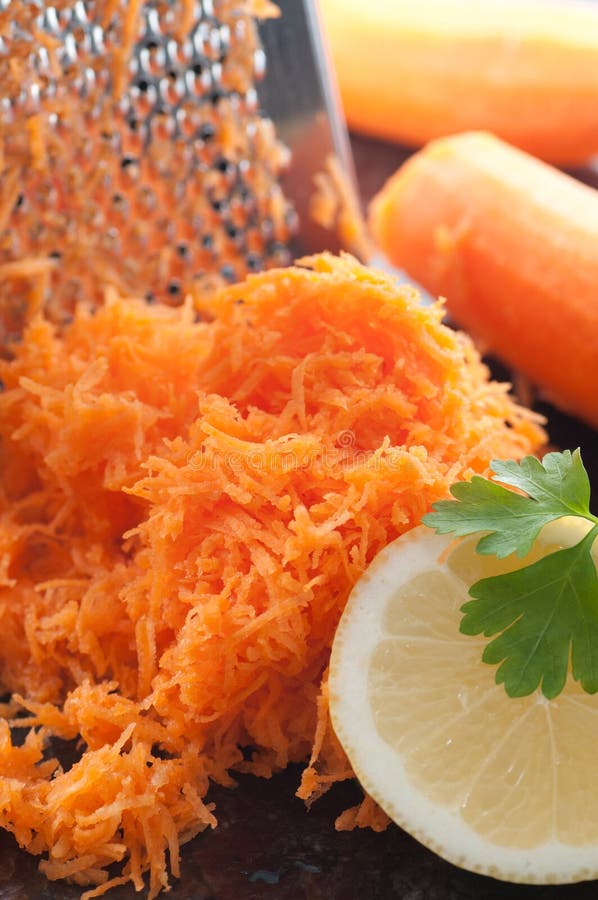 Zanahoria rallada foto de archivo. Imagen de rallada - 33586680