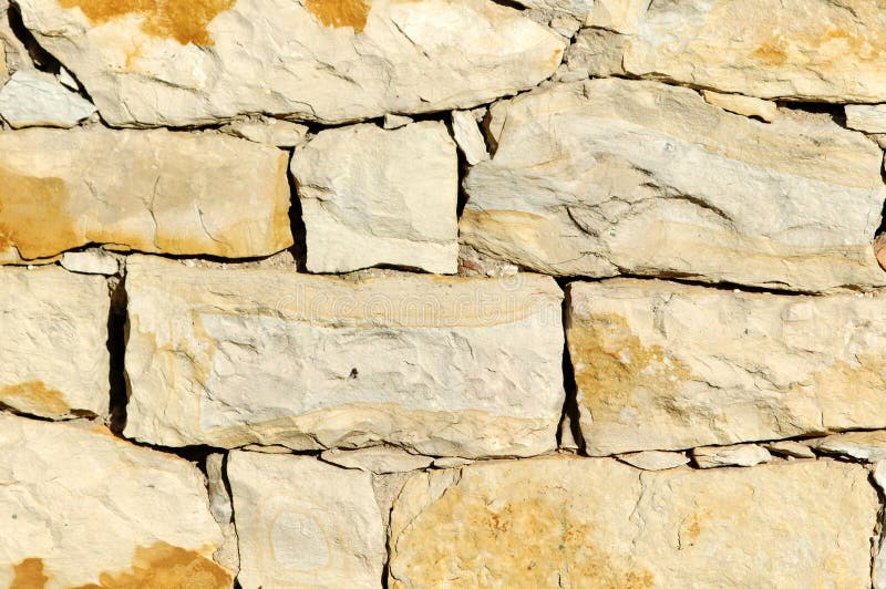 Zanderige mergel stock foto. Image of blokken, puin, steenwand - 15994328