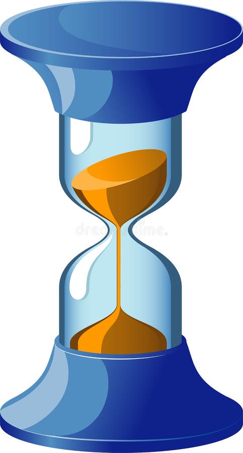 Zandloper vector illustratie. Illustratie bestaande uit geschiedenis ...