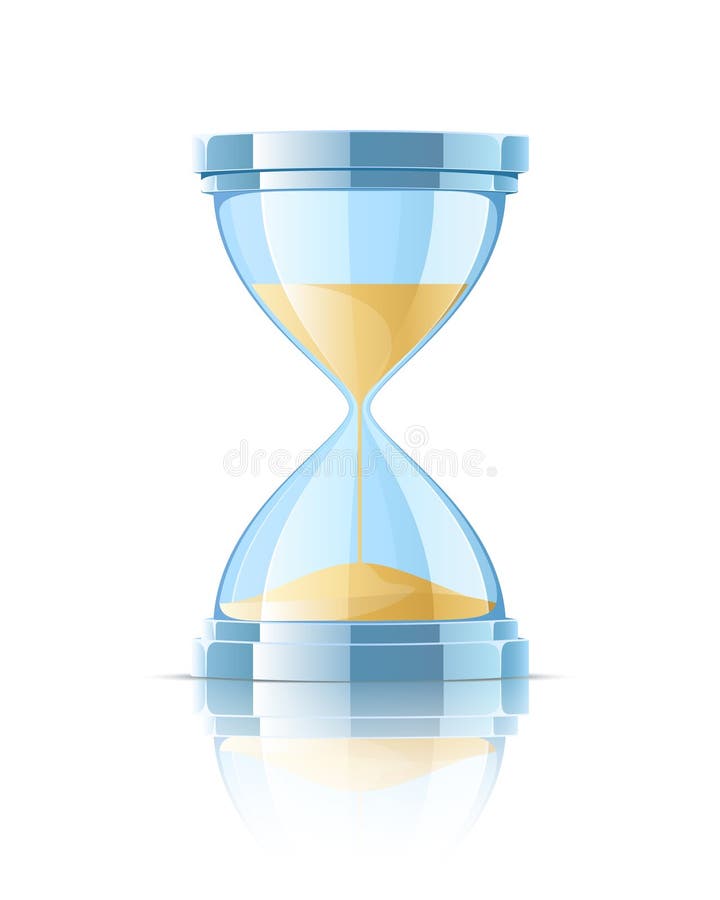 Zandloper vector illustratie. Illustration of wacht, ochtend - 2218837