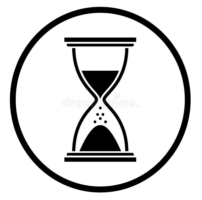 Zandloper vector illustratie. Illustration of wacht, ochtend - 2218837