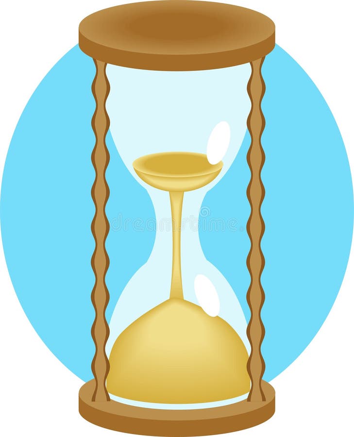 Zandloper vector illustratie. Illustration of gieten, giet - 48793