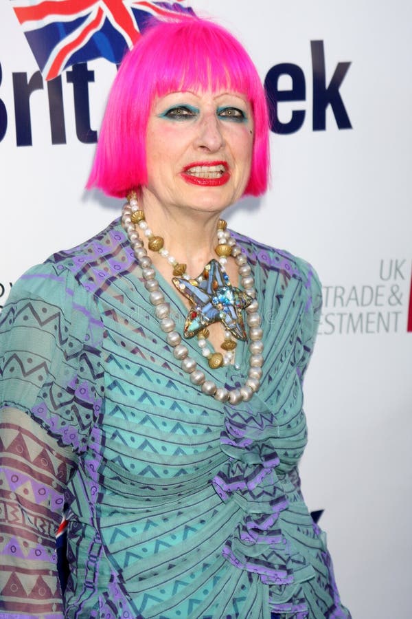 Zandra Rhodes editorial photo. Image of consul, angeles - 24604711